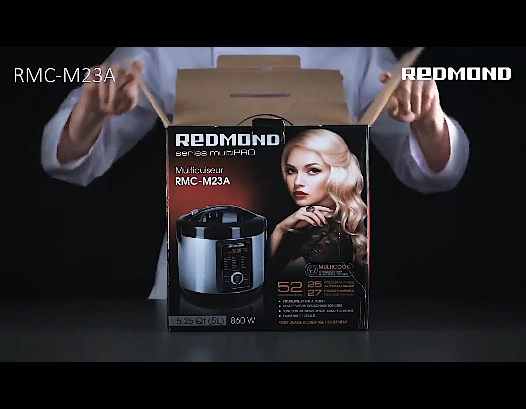 Unpacking and presentation REDMOND RMC-M23A